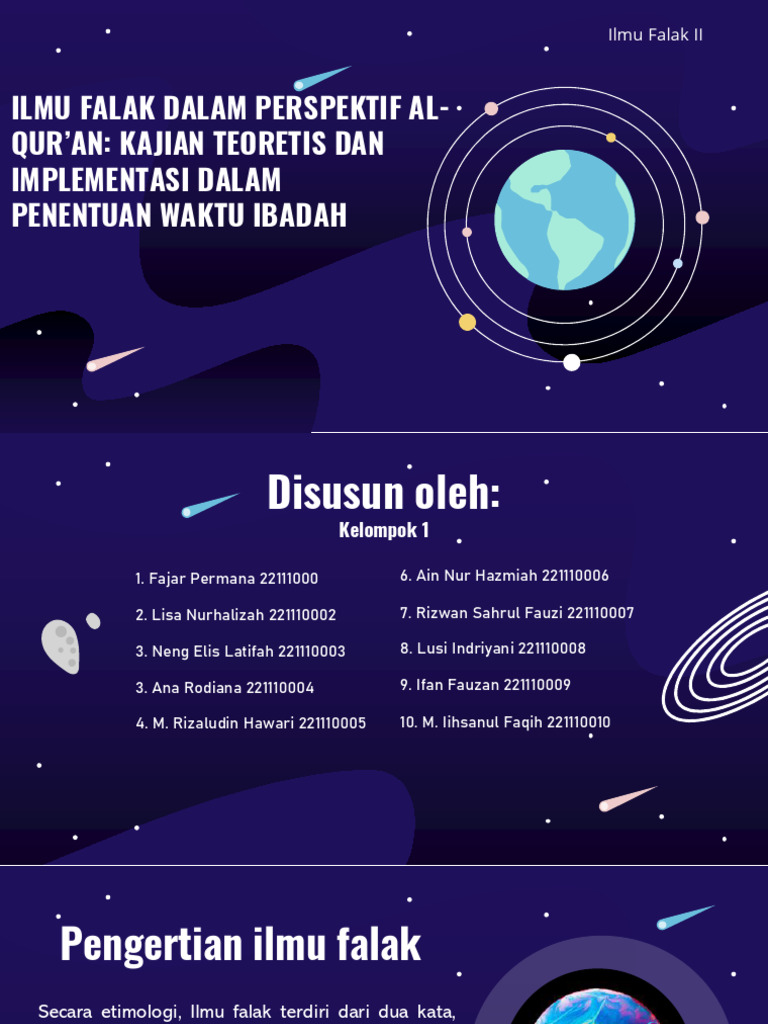 Ilmu Falak dan Penentuan Waktu Ibadah | PDF