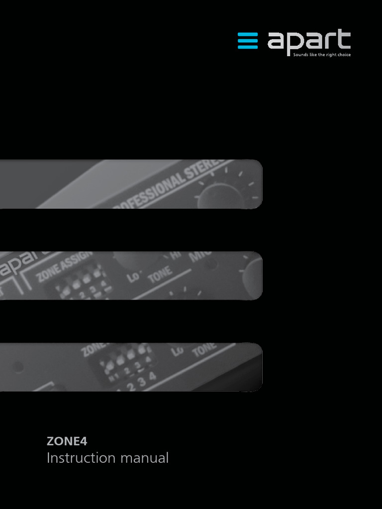 ZONE4 Pre-Amplifier Instruction Manual | PDF | Microphone | Decibel