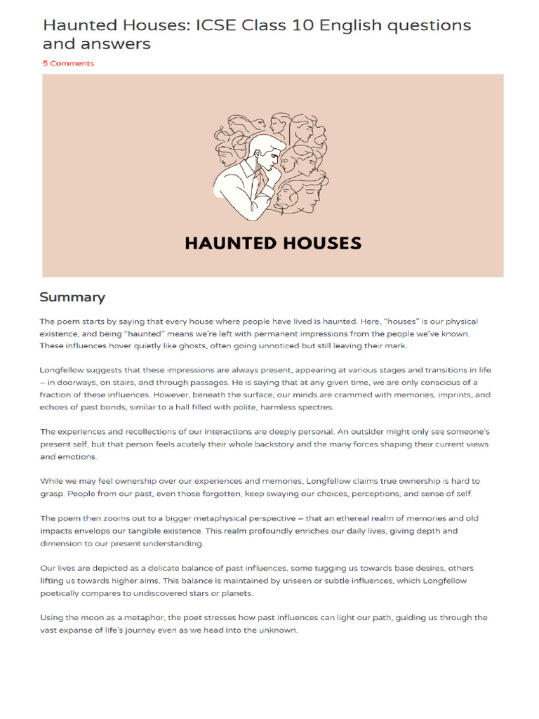 Haunted Houses-Notes | PDF