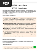 Key SAP HR Tables Overview | PDF | Human Resource Management | Payroll
