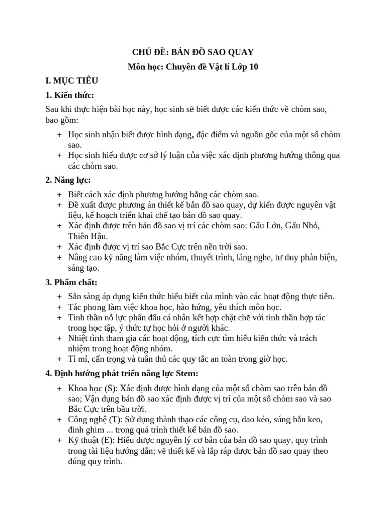 bản đồ sao quay | PDF