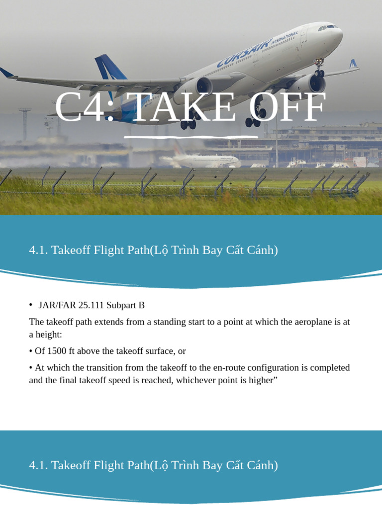 Takeoff Flight Path and Speed Requirements | PDF | Takeoff | Flight