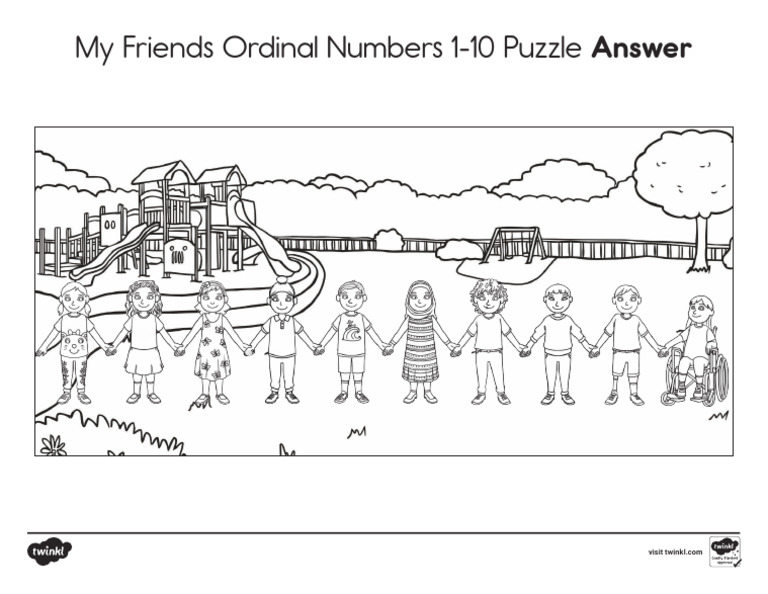 Ordinal Numbers 1-10 Puzzle Solution | PDF