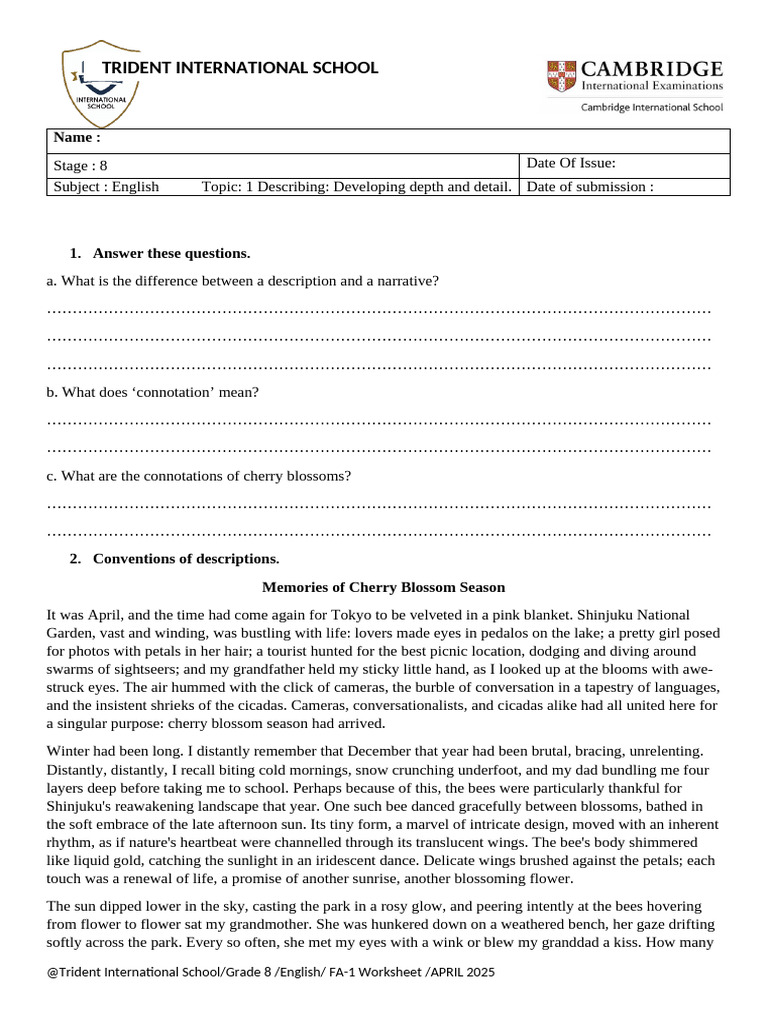 Stage -1 Math worksheet -1 | PDF