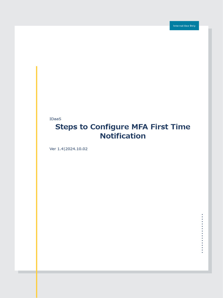 [IDaaS]MFA Initial Notification Setup Procedure_EN | PDF | Microsoft ...