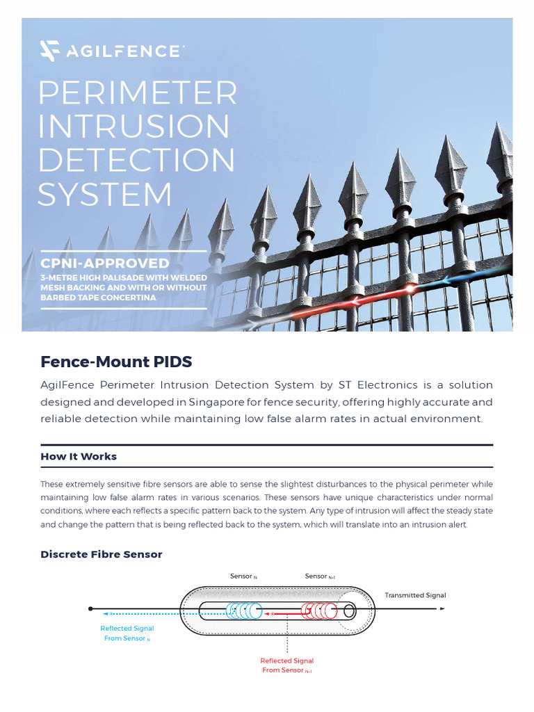 8. AgilFence Fence-mount PIDS (ENG) | PDF | Sensor | Optical Fiber