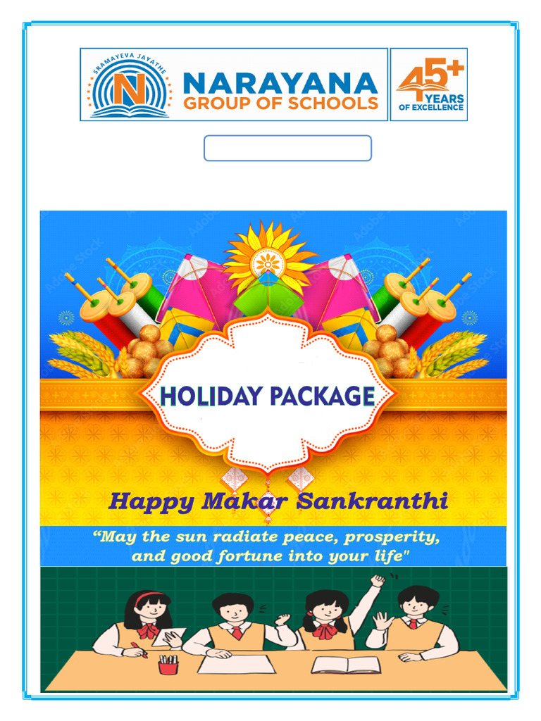 CLASS VI - SANKRANTHI HOLIDAY PACKAGE_20250115_111142 | PDF