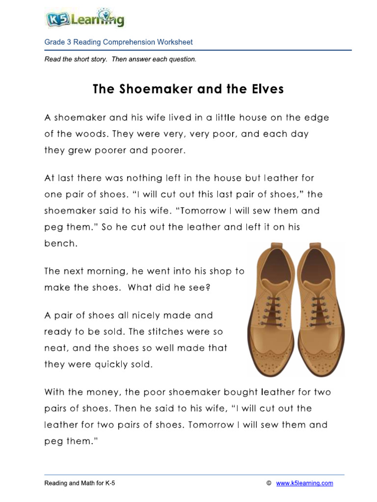 Shoemaker and Elves | PDF