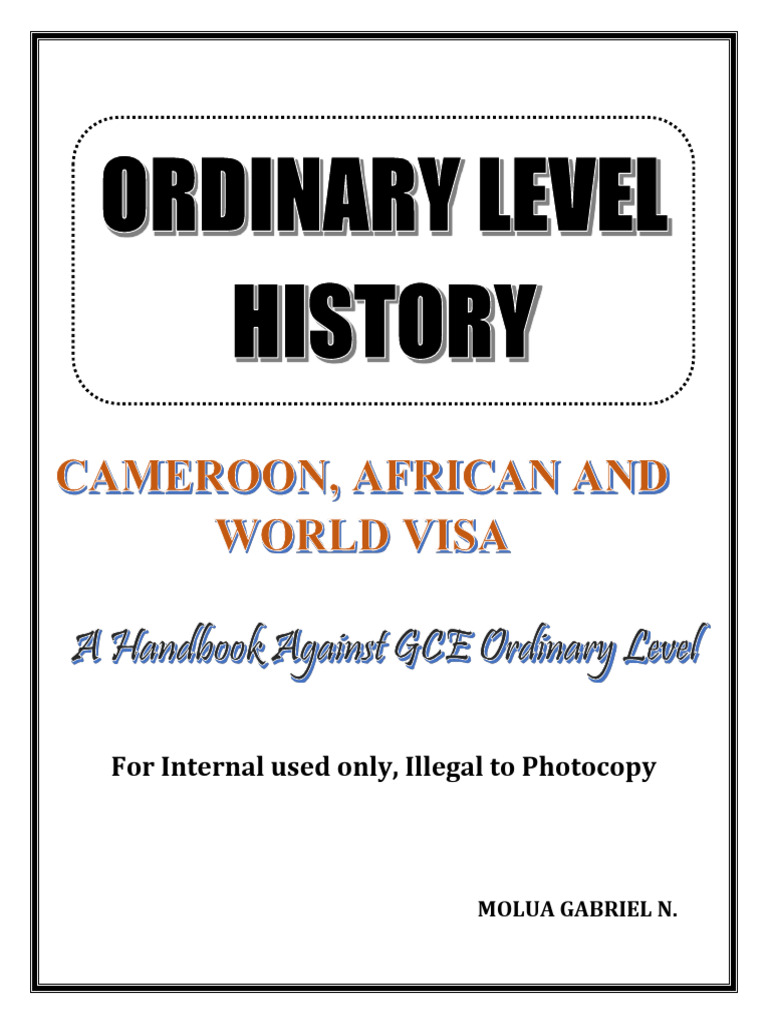 For Internal Used Only, Illegal To Photocopy: Molua Gabriel N | PDF