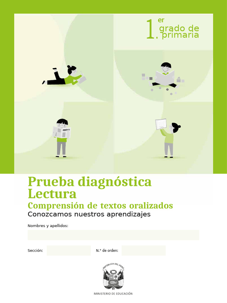 Prueba Diagnostica Lectura 2021 1 | PDF