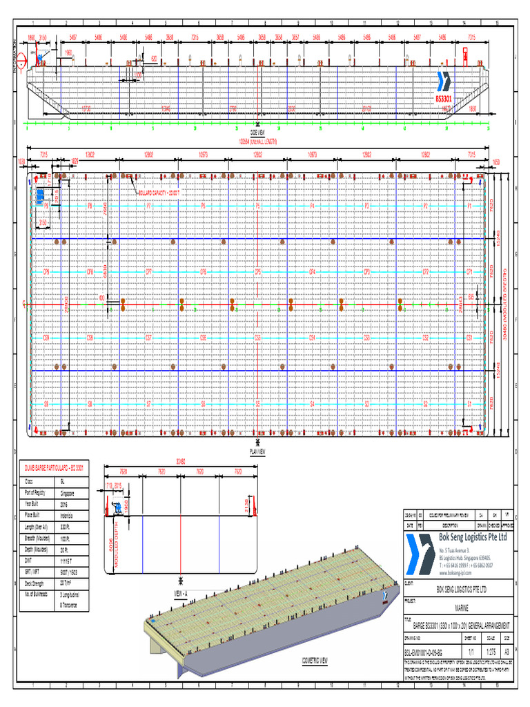 330 Class Barge BS3301 Specifications | PDF | Shipping
