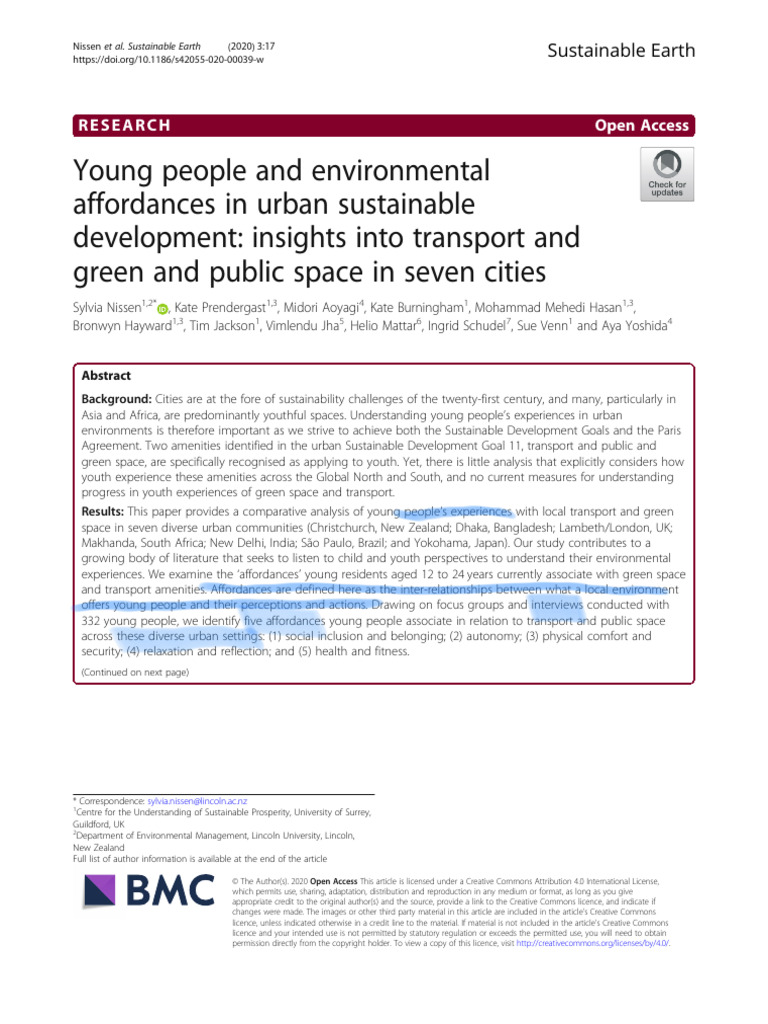 Young People and Environmental | PDF | Sustainability | Sustainable ...