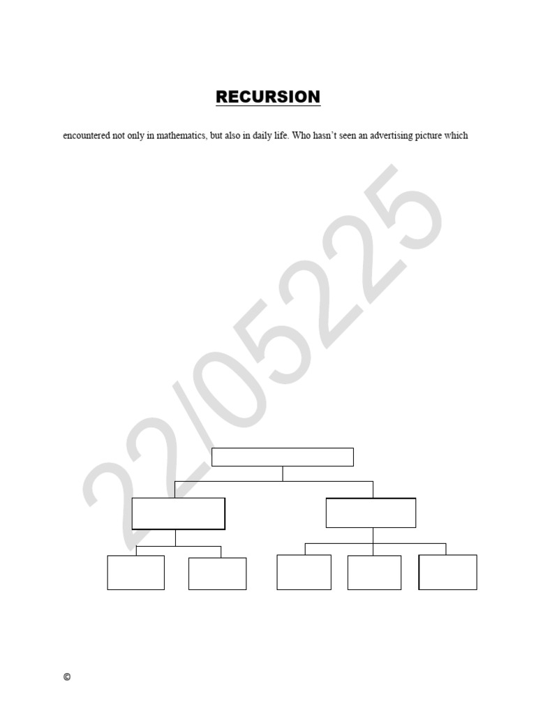 RECURSION | PDF