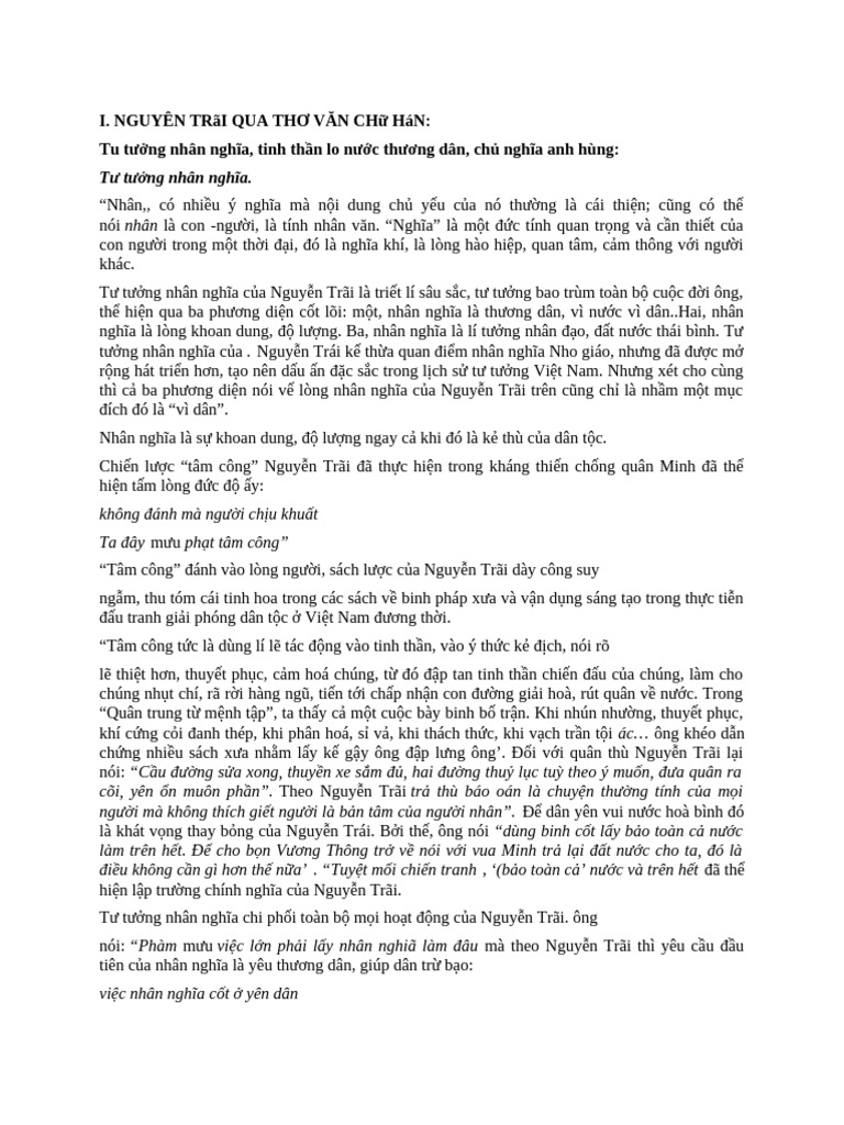 VẺ ĐẸP TÂM HỒN NGUYỄN TRÃI | PDF