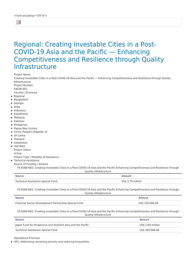 Node 650866 Printable PDF | PDF | Asian Development Bank | Infrastructure