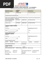 BGV Form | PDF | Identity Document