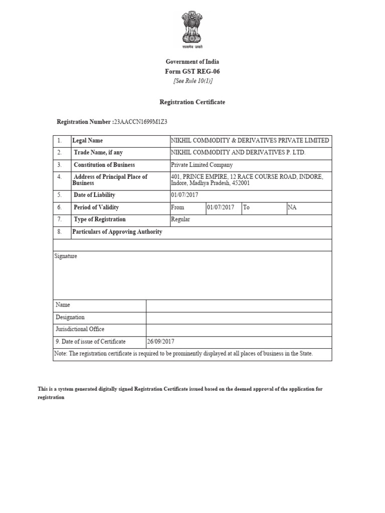 NCDL - GST | PDF
