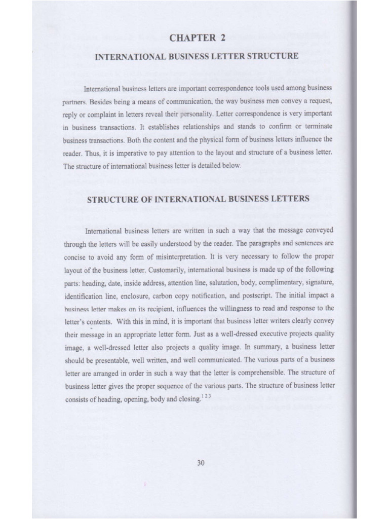 C2 - International Business Letter Structure | PDF