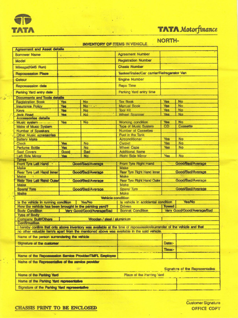 Dummy Repo Kit Tata Motors | PDF