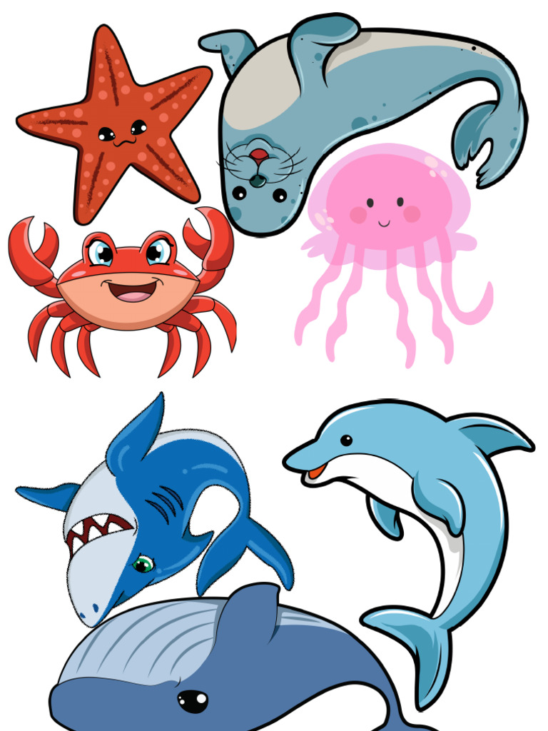 Cut Out Sea Animals | PDF