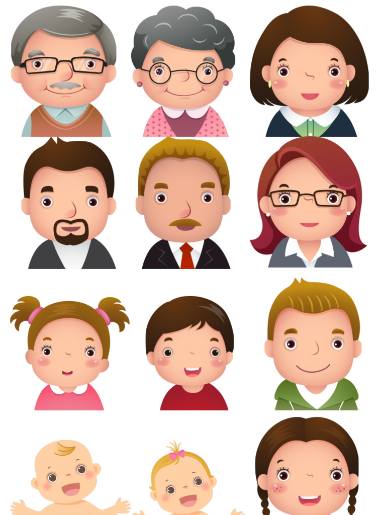 Cut Out Family + Colours | PDF