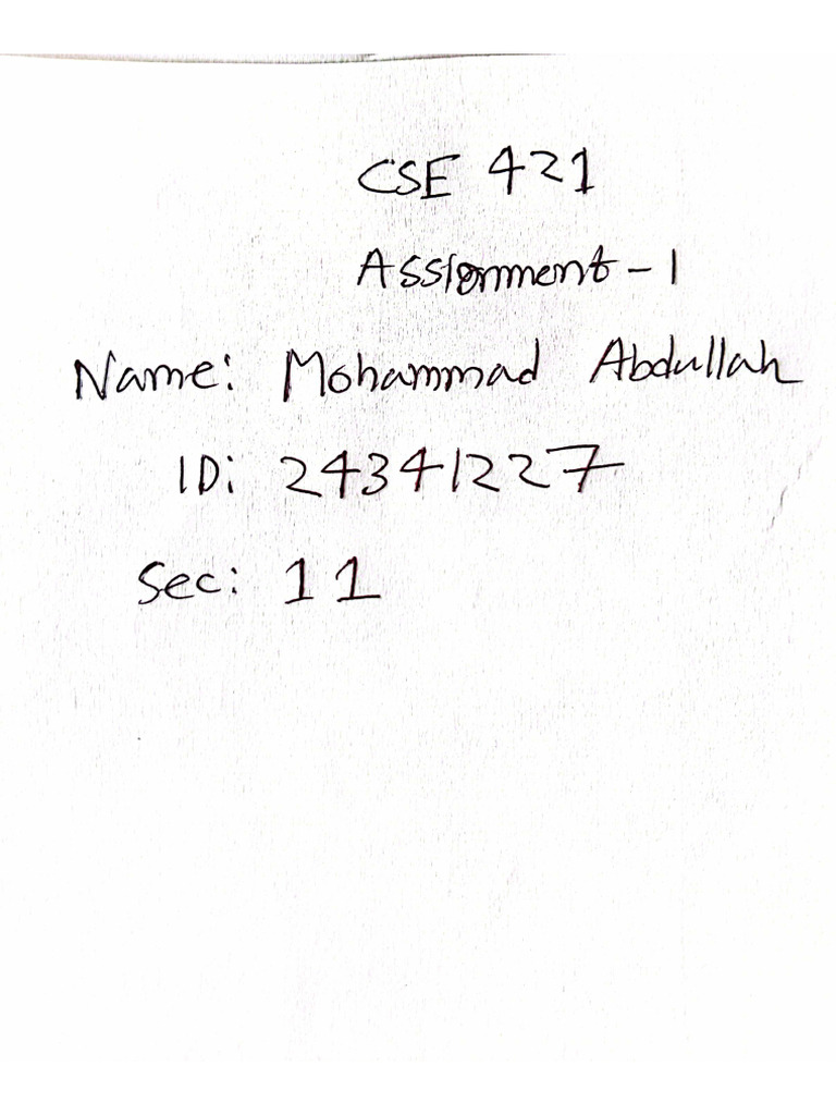 Cse421 24341227 01 | PDF