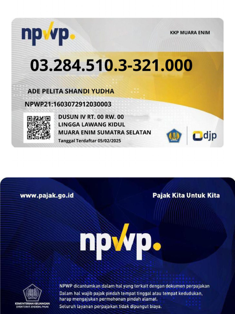 NPWP Ade | PDF