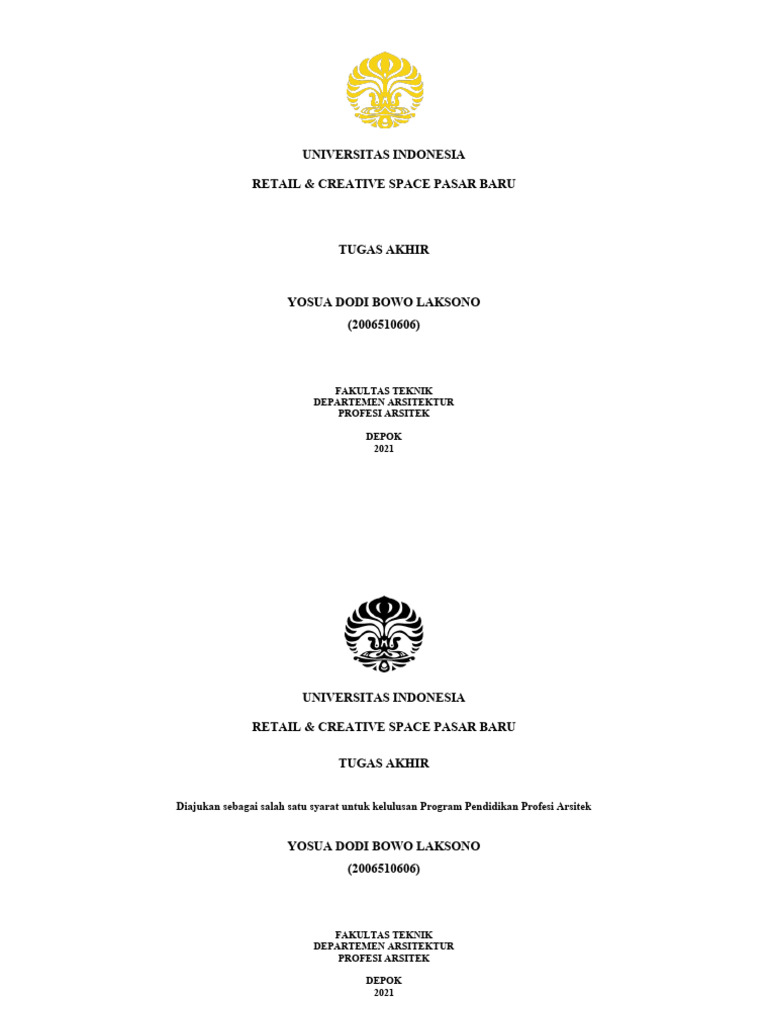 Format Karya Akhir - Yosua DBL | PDF