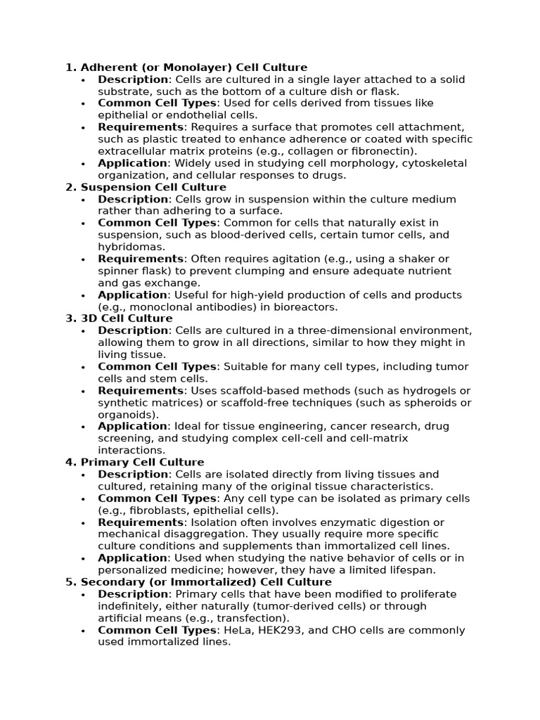 Common Cell Culture Methods | PDF | Cell Culture | Health Sciences