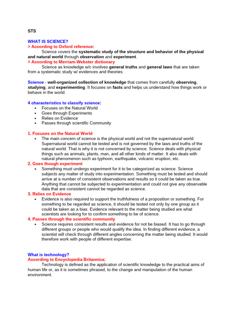 Sts Reviewer | PDF | Heliocentrism