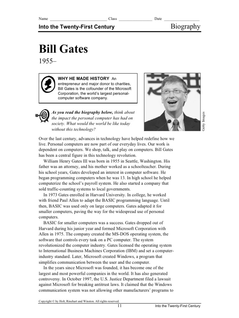 Bill Gates | PDF | Microsoft | Computing