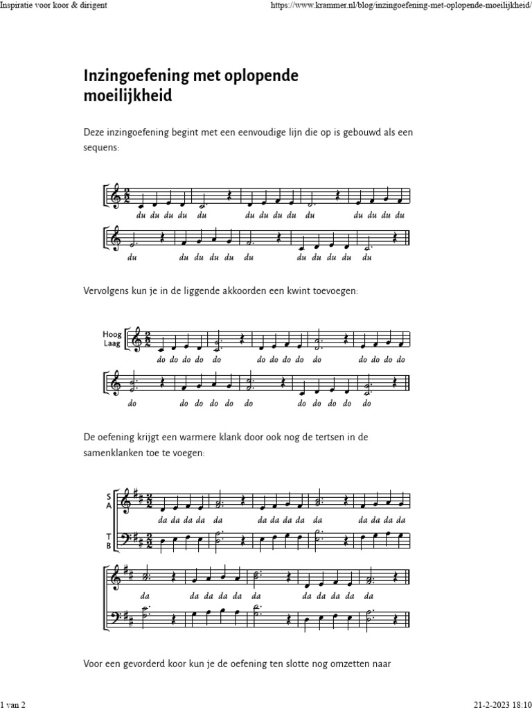 Inspiratie Voor Koor & Dirigent | PDF