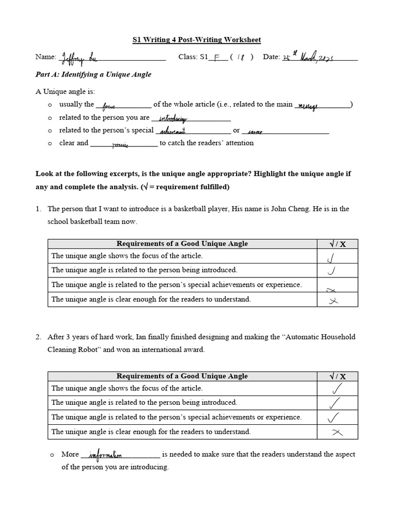 S1F18 Writing 4 Post-Task | PDF