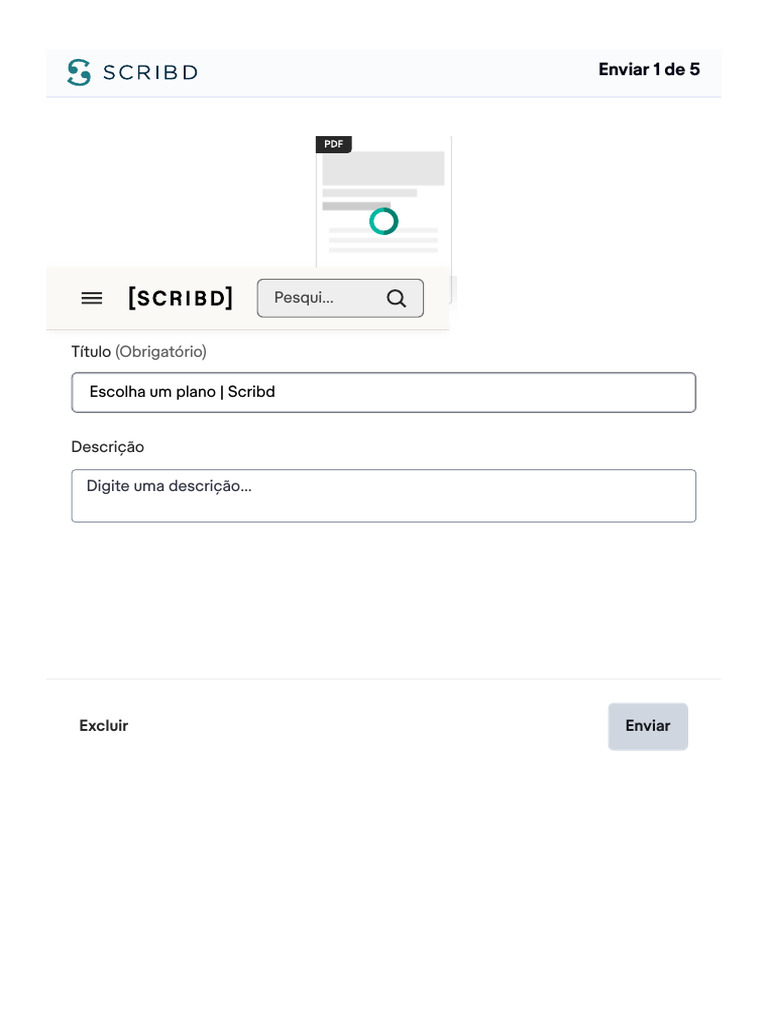 Fazer Upload de Um Documento - Scribd 2 | PDF