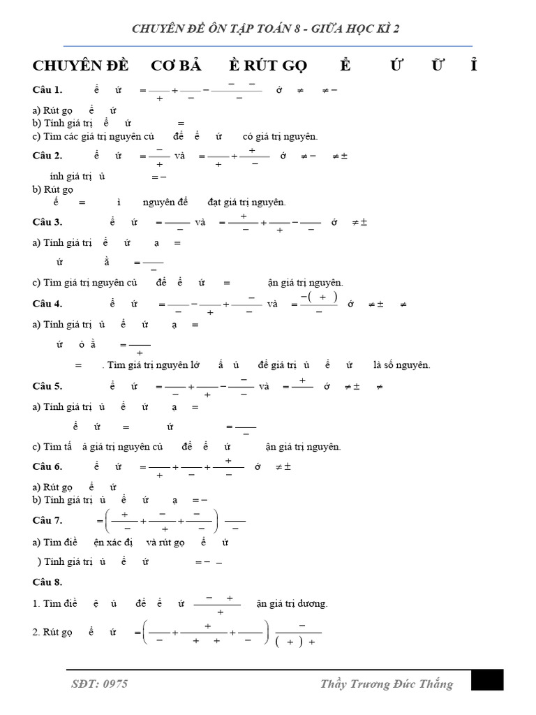 BT ÔN GHK 2 TOÁN 8 | PDF