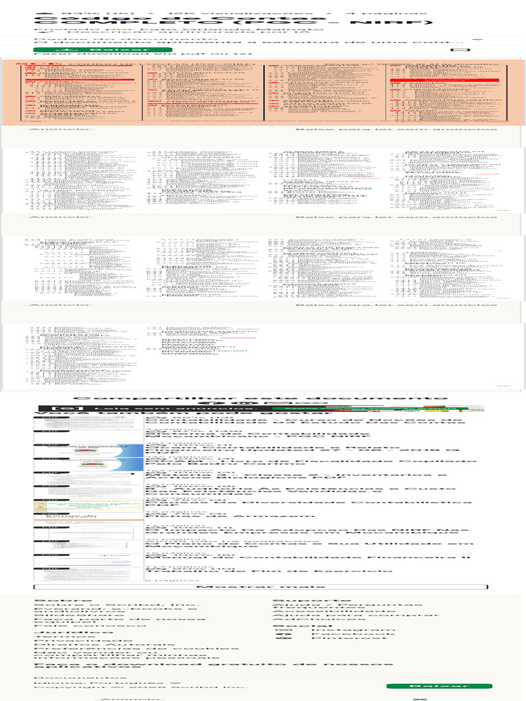 Código de Contas COMPLETO (PGC - NIRF) PDF I | PDF | Imposto sobre Valor Agregado (IVA ...