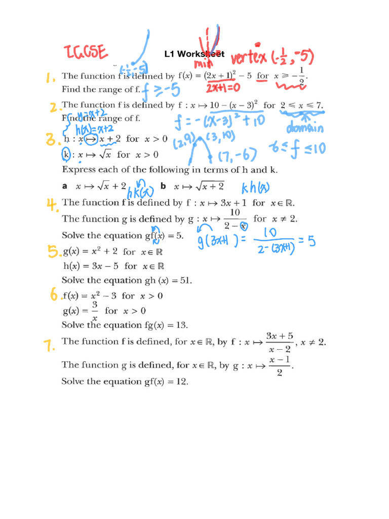 L1 Worksheet | PDF