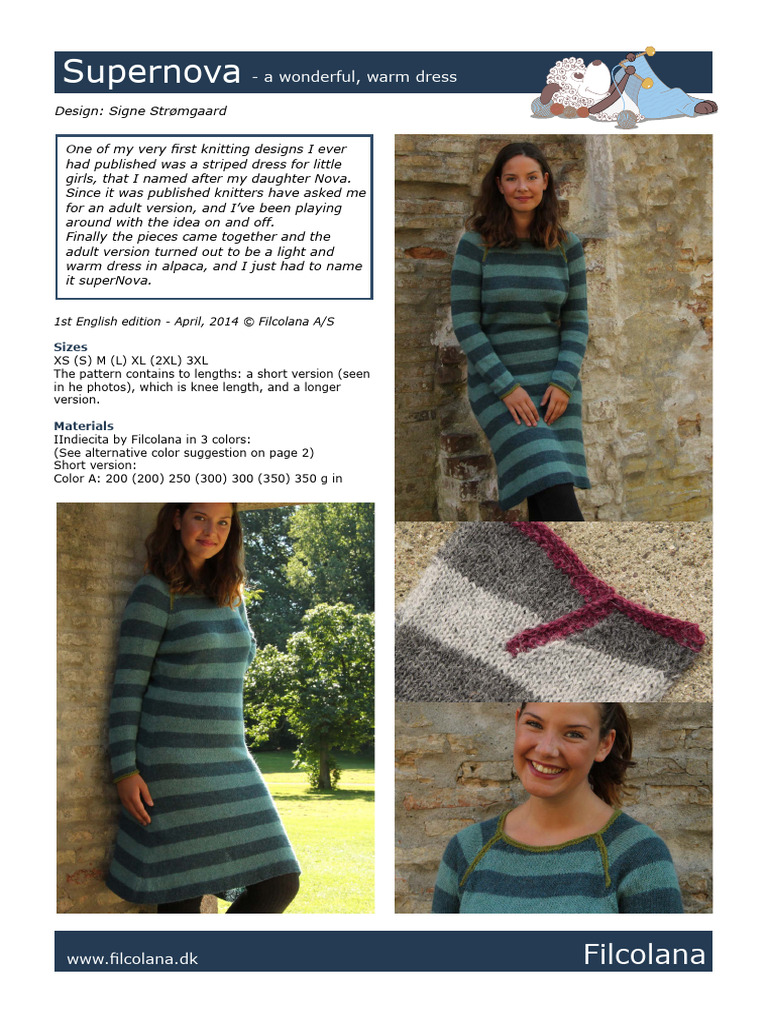 Supernova Dress Knitting Pattern Guide | PDF