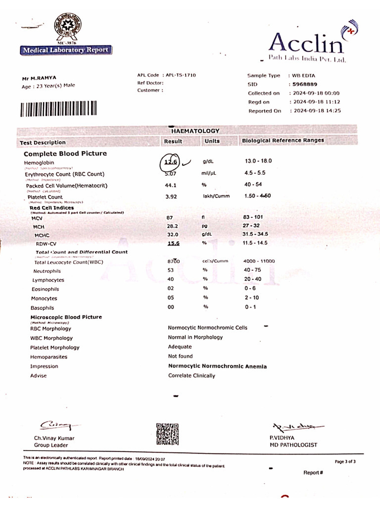 Medical Report | PDF