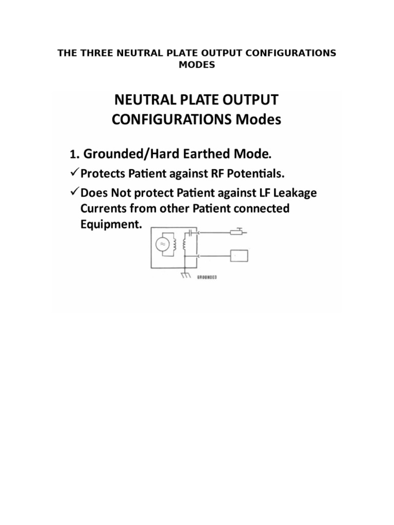 Sess5. =Neutral Plate Output Configurations | PDF