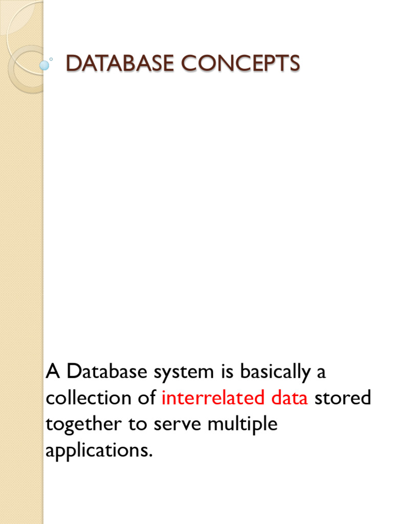 DATABASE CONCEPTS | PDF | Relational Model | Data Management