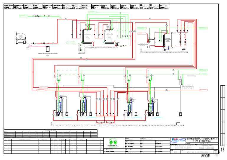 Diagrama Flujo de Proceso PFD-01 - 19-03-06 | PDF | Agua | Atmósfera