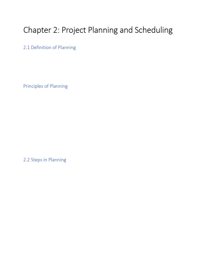 Project Planning and Scheduling Guide | PDF | Project Management
