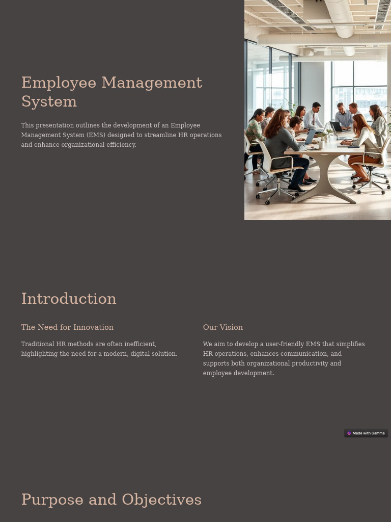Employee Management System Overview | PDF | Usability | Performance ...