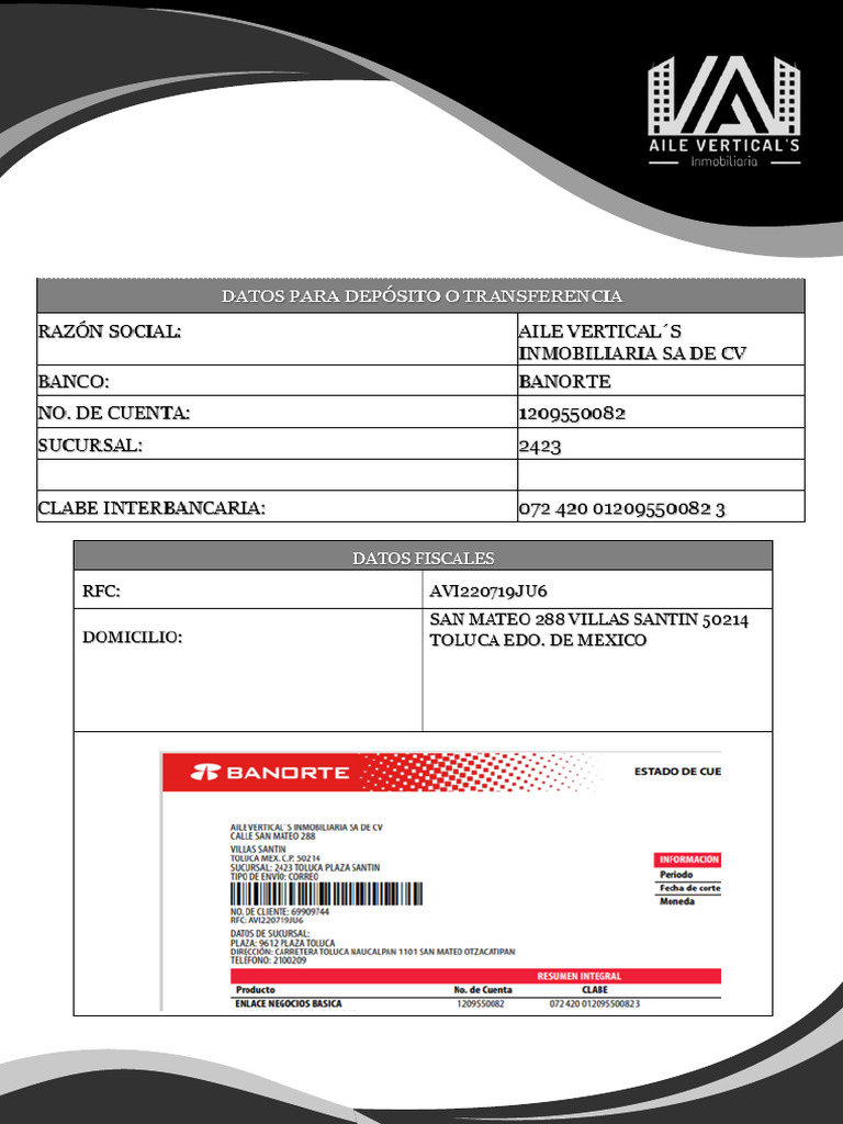 Datos Bancarios | PDF