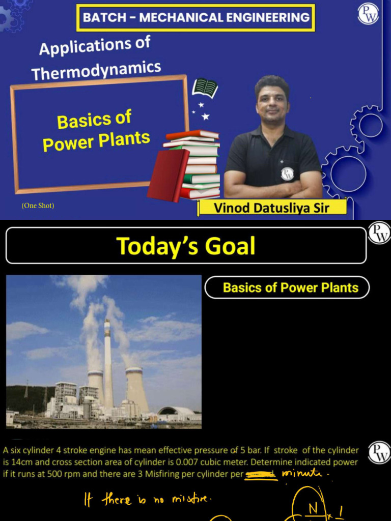 Basics of Power Plant - Class Notes | PDF