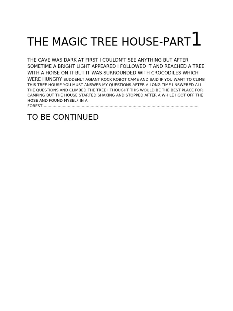 The Magic Tree House | PDF