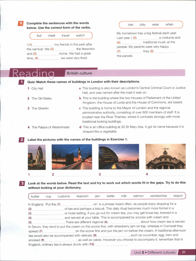 Christina Unit 3 Reading Exercise | PDF