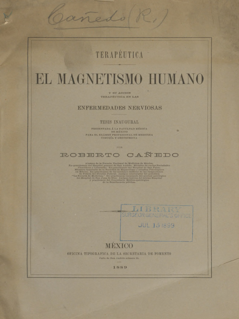 El Magnetismo Humano | PDF | Medicina | Magnetismo