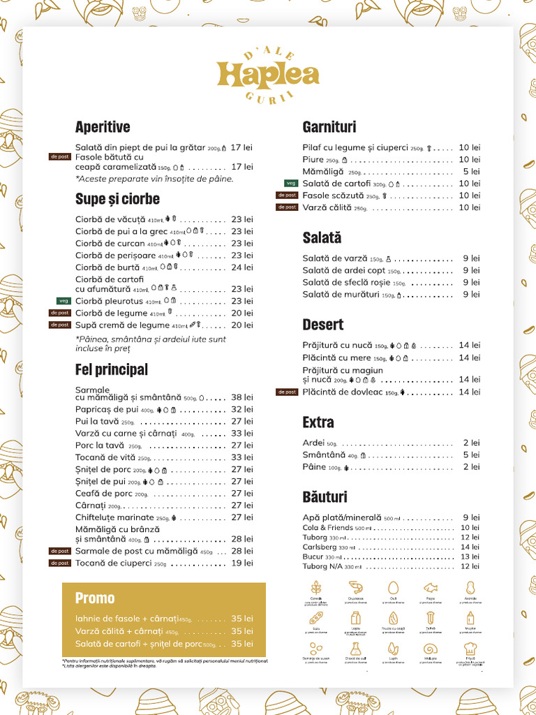 Meniu Haplea | PDF